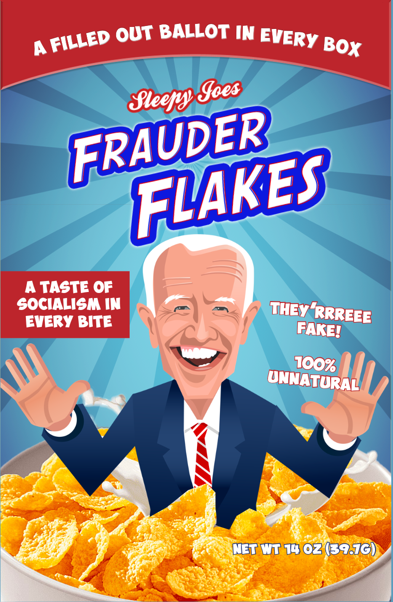 Frauder Flakes® Cereal – Maga Crunch